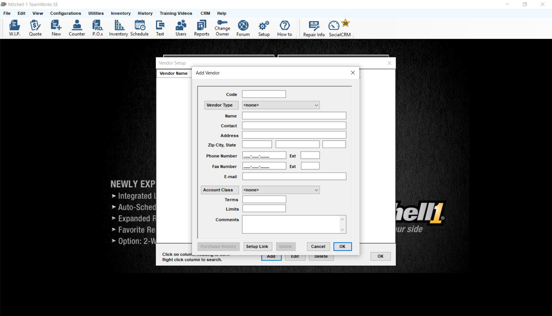 Integrate Transend and Mitchell1 Manager SE